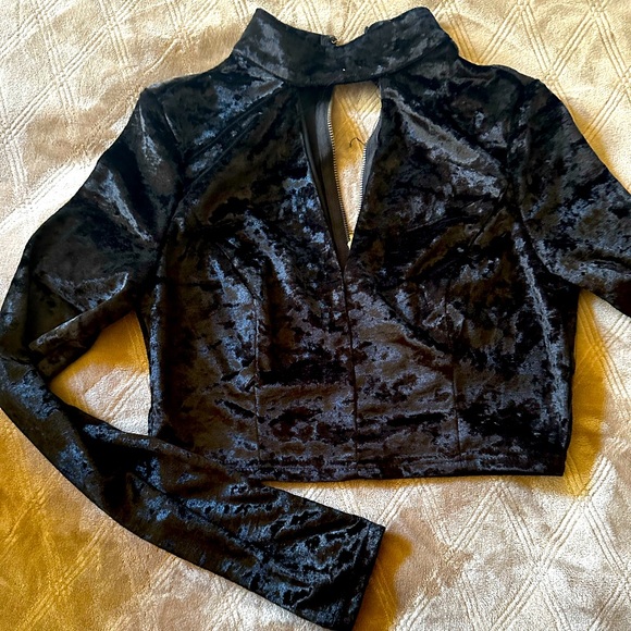 essue | Tops | Essue Top Crushed Velvet | Poshmark